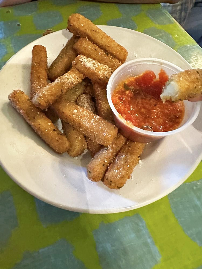 Zucchini sticks that could convert even the most stubborn veggie-phobe! Golden, crispy, and begging to be dunked.