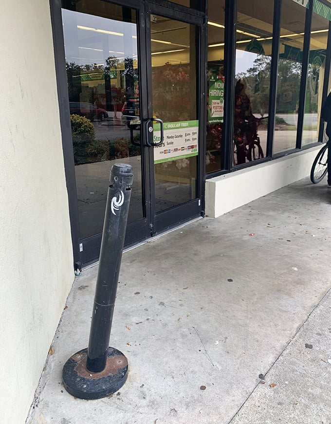 The entrance to a world where a dollar still holds power. Step inside and let the treasure hunt begin &ndash; your wallet will thank you, even if your storage space won't.