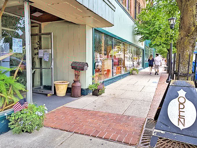 Welcome to antique paradise! Where every storefront whispers, "Come in, we've got stories to tell."