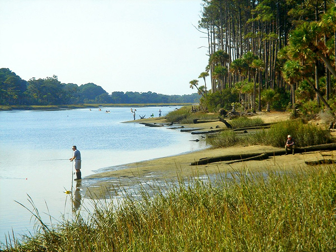 Fishing in Beaufort: Where patience meets paradise. It's like meditation, but with the chance of bringing home dinner.