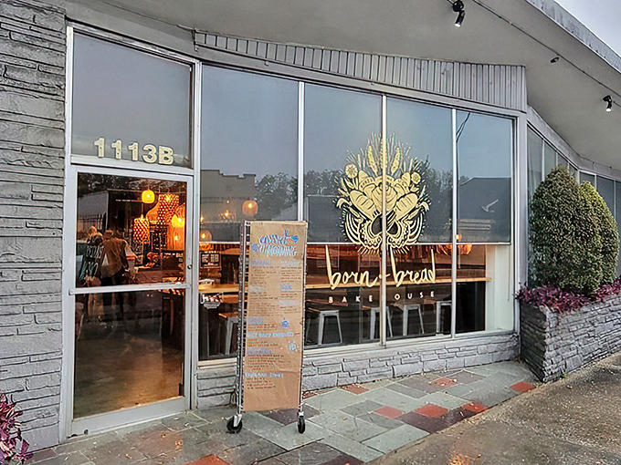 Born & Bread's storefront: unassuming on the outside, flavor explosion on the inside. Don't judge a book by its cover &ndash; or a bakery by its bricks.