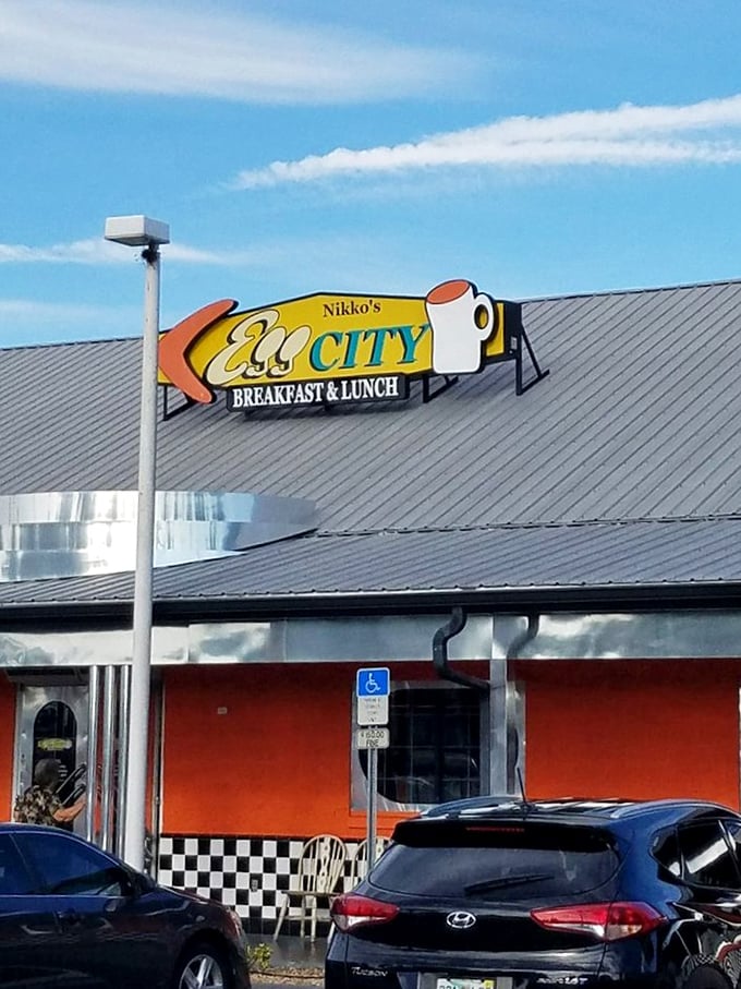 Egg City: Where every day is sunny-side up! This diner doesn't just serve breakfast; it serves happiness with a side of nostalgia.