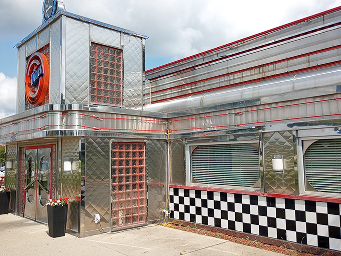 Gleaming like a silver bullet in the Iowa sun, Pleasant Hill Diner stands ready to transport you to a simpler time. All aboard the flavor express!