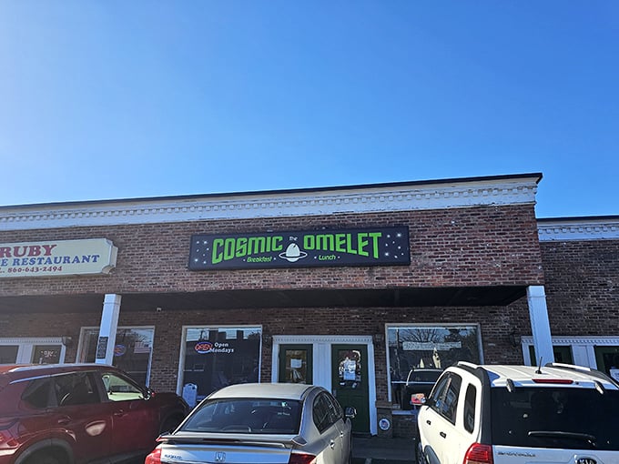 The Cosmic Omelet: Where breakfast dreams come true and calories don't count (we wish). Your taste buds' new happy place!