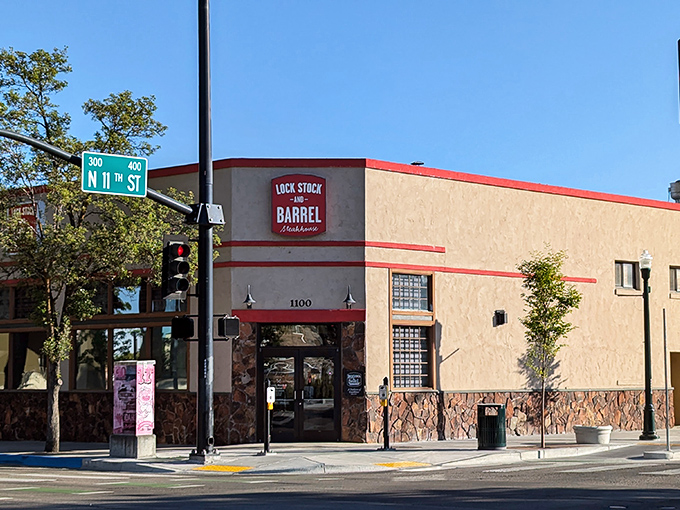 The downtown corner that's fed generations of Idahoans. That red-trimmed facade isn't just architecture&mdash;it's a landmark on Boise's culinary map.