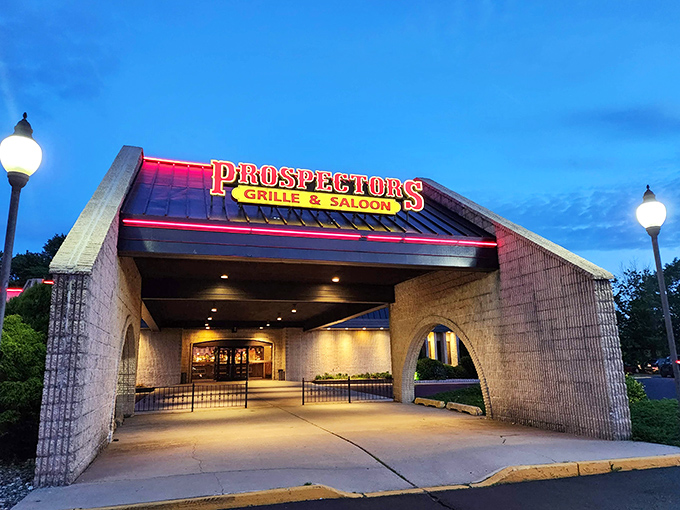 As the sun sets, Prospector's lights up like a beacon of culinary adventure. It's not just dinner, it's a night out on the (old) town!