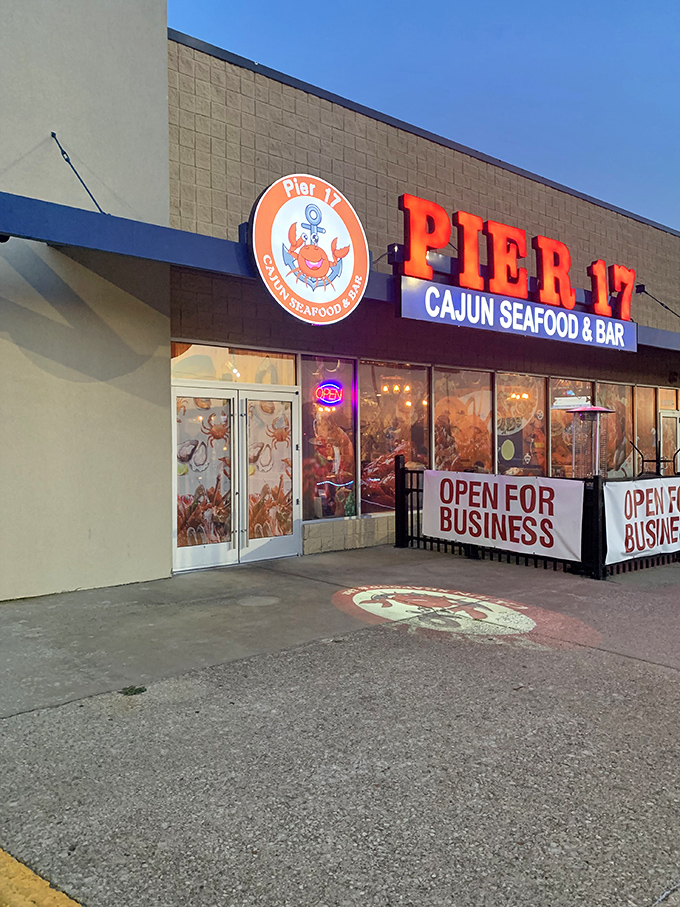 As the sun sets, Pier 17 lights up like a beacon for seafood lovers. It's not just dinner; it's a neon-lit siren call for your taste buds!