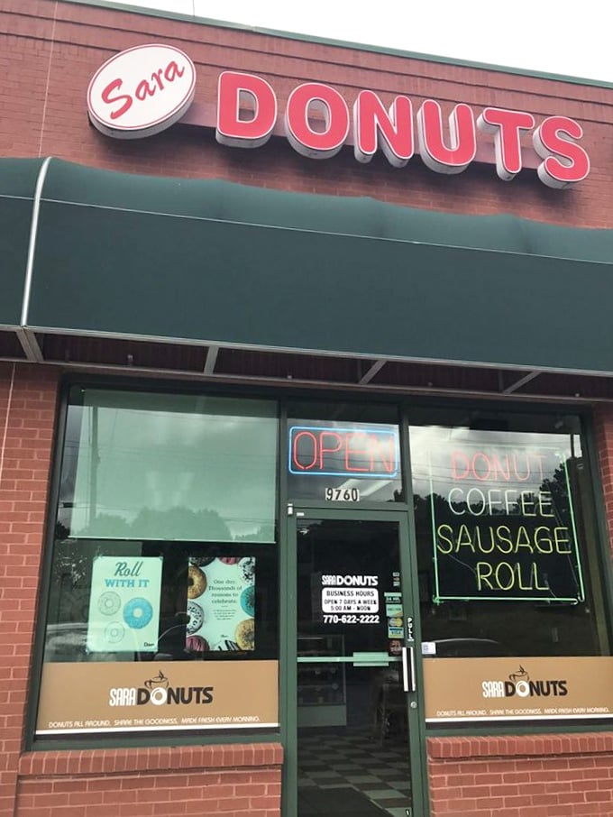 Donut worry, be happy! Sarah's welcoming storefront is like a beacon of sweetness in a world that could use a little more sugar.