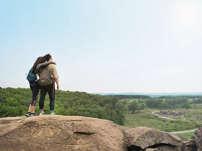 Love is in the thin air! These lovebirds found the perfect perch to survey the battlefield of romance &ndash; and maybe plan their own union.