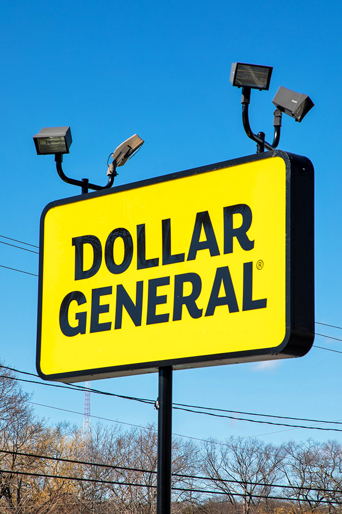 A beacon of hope for wallets everywhere! This sign shines like a North Star for bargain hunters, promising a land of plenty for less.