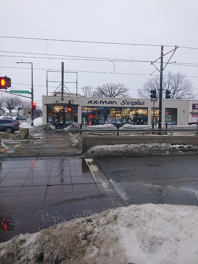 Rain, shine, or Minnesota snow – Ax-Man Surplus stands ready to fuel your next great idea or simply satisfy your curiosity for the unusual.