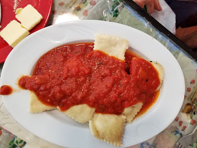 BBQ Chicken Cheese Ravioli: When pasta meets backyard cookout, magic happens. It's like a hug for your taste buds!