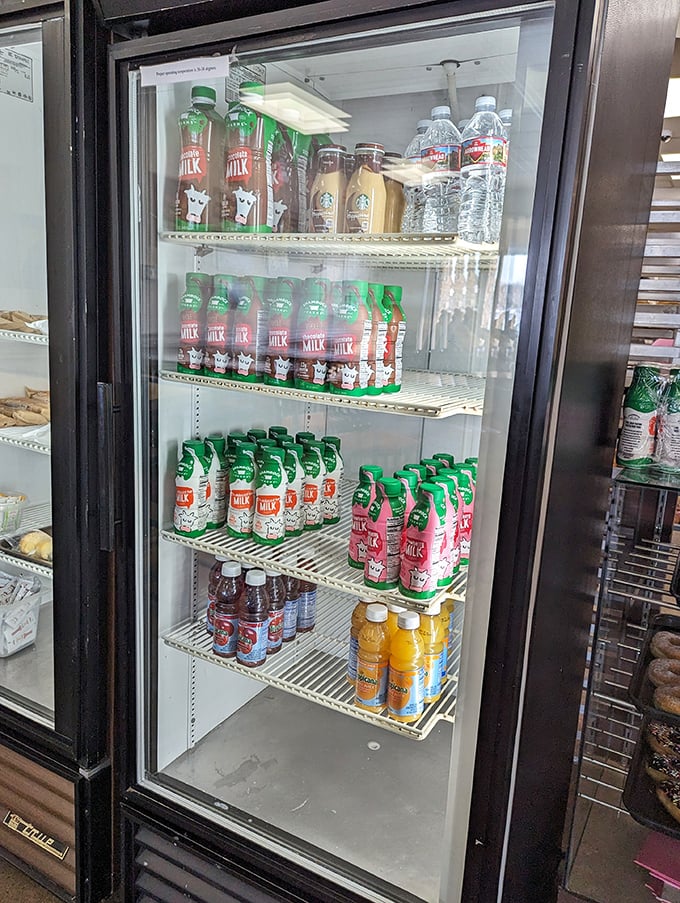 Thirst quenchers galore! Because even donut superheroes need a sidekick to wash down their caped crusaders.