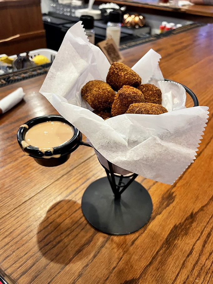 Boudin balls that are more fun than a rodeo. These crispy, savory bites are the perfect way to kick off your culinary adventure in the West!