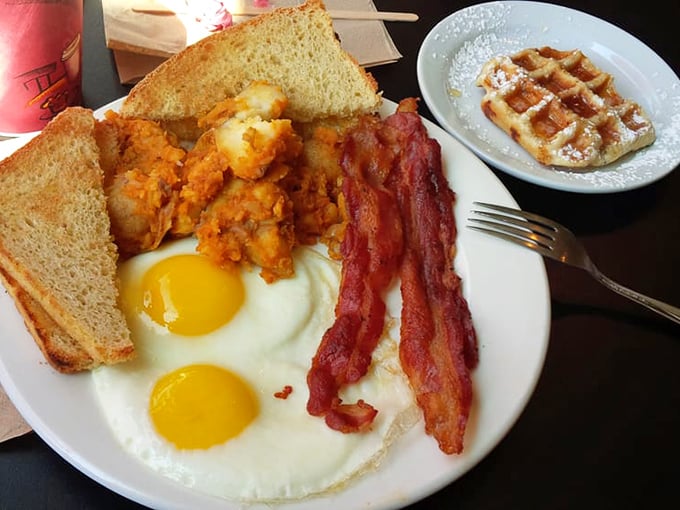 The breakfast platter to end all breakfast platters. This spread is what happens when your eyes are bigger than your stomach (in the best way possible).