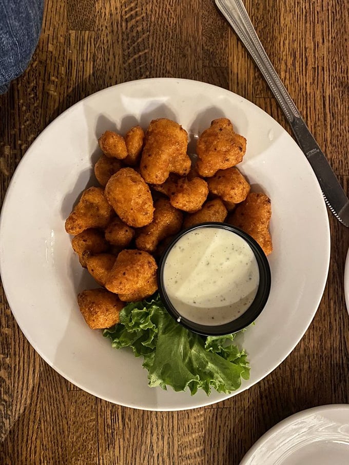Buffalo cauliflower proves vegetables can have fun too&mdash;crispy, saucy nuggets that make plant-based eating feel like a cheat day.