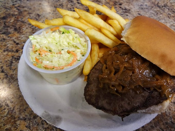 Not just another fish in the sea! Ted's burger proves they're more than a one-trick pony in this seafood circus.