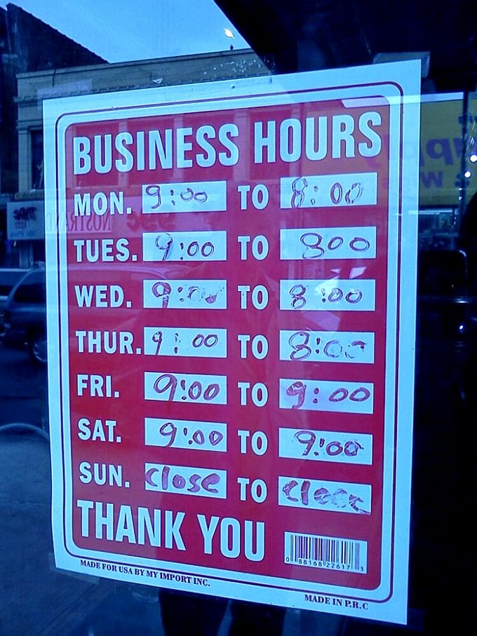 Time is of the essence when it comes to sandwiches! These business hours are your window to deli nirvana.