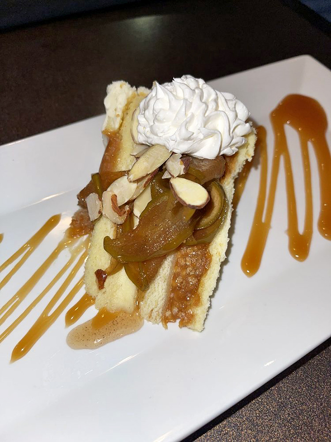 A slice of heaven, with a side of nostalgia. This caramel-drizzled dessert is so good, it might just bring back memories of your first crush.
