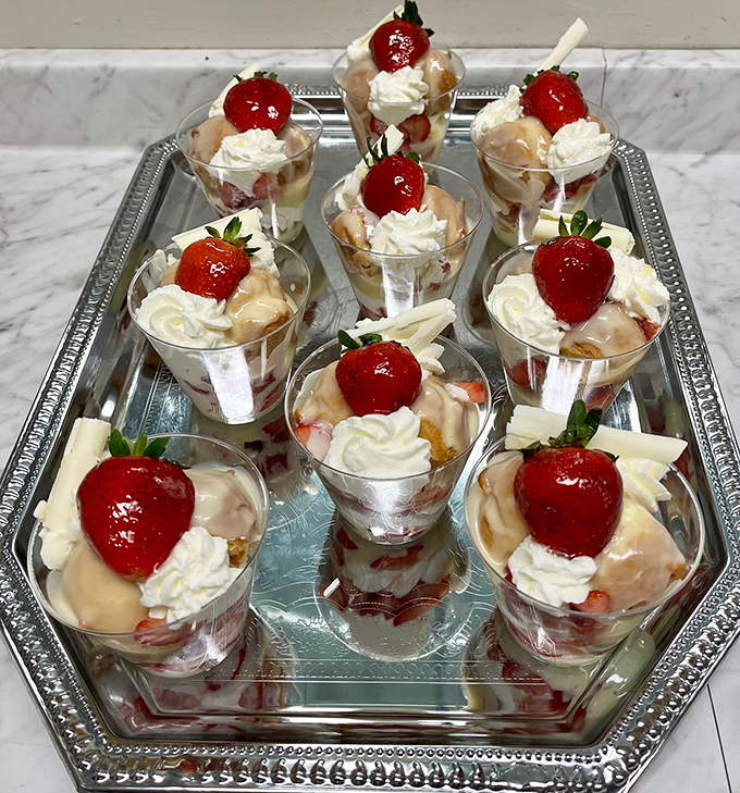 Champagne strawberry cream puffs: Because sometimes you need a little bubbly with your berries. It's like a party in a cup!