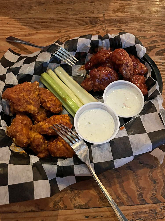 Wings so good, they'll make you forget forks exist. Finger-licking flavor that would make the Colonel himself salute!