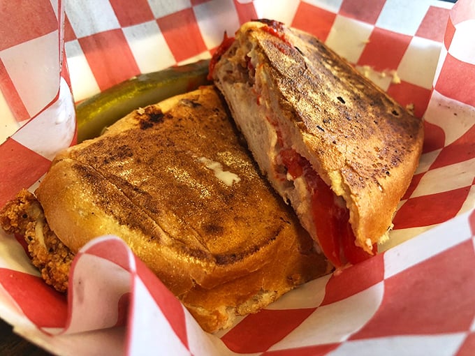 This panini isn't just grilled, it's on fire! Chipotle chicken that'll make your taste buds do a happy dance.