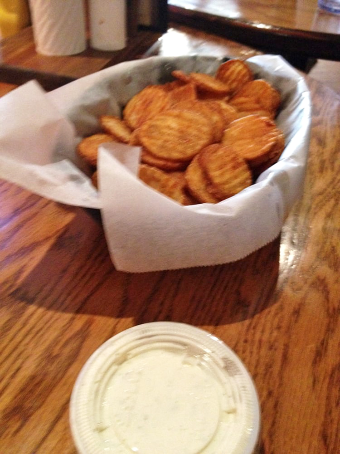 Chips so crispy, they could wake Sleeping Beauty. Paired with that dip, they're the Bonnie and Clyde of snack foods.
