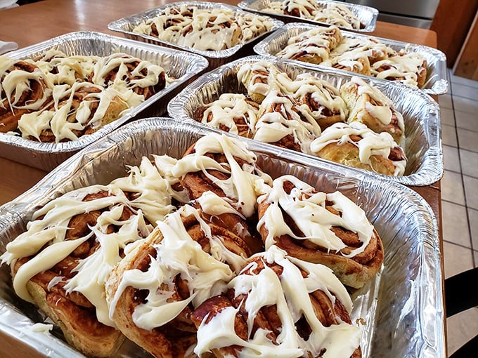 Cinnamon rolls so gooey, they should come with a warning label. These spirals of joy are what dreams are made of &ndash; if your dreams involve being hugged by a giant, edible pillow.