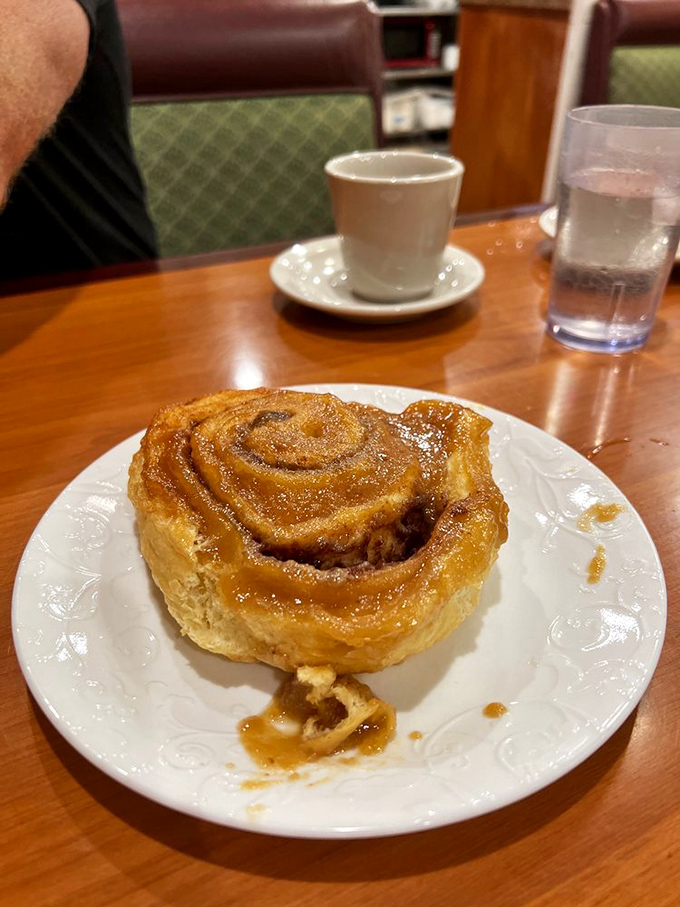 Cinnamon roll or edible work of art? This pastry looks so good, it might be tough to decide whether to eat it or frame it!