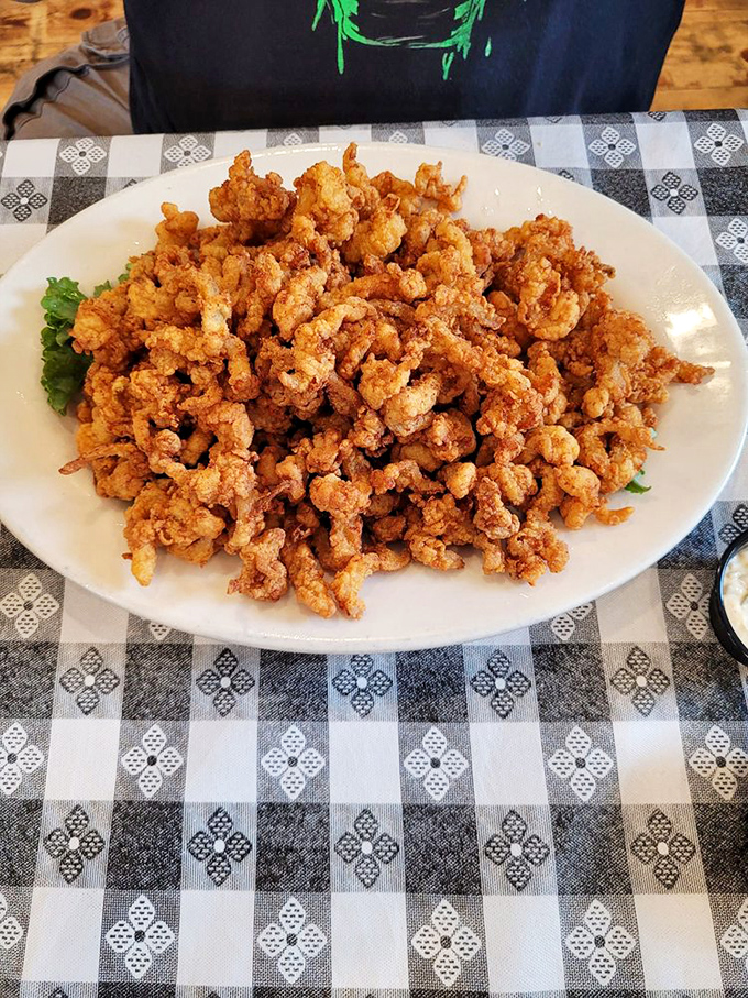 Clam strips: The seafood lover's answer to French fries. Crispy, briny, and addictive – you'll be hooked after one bite!