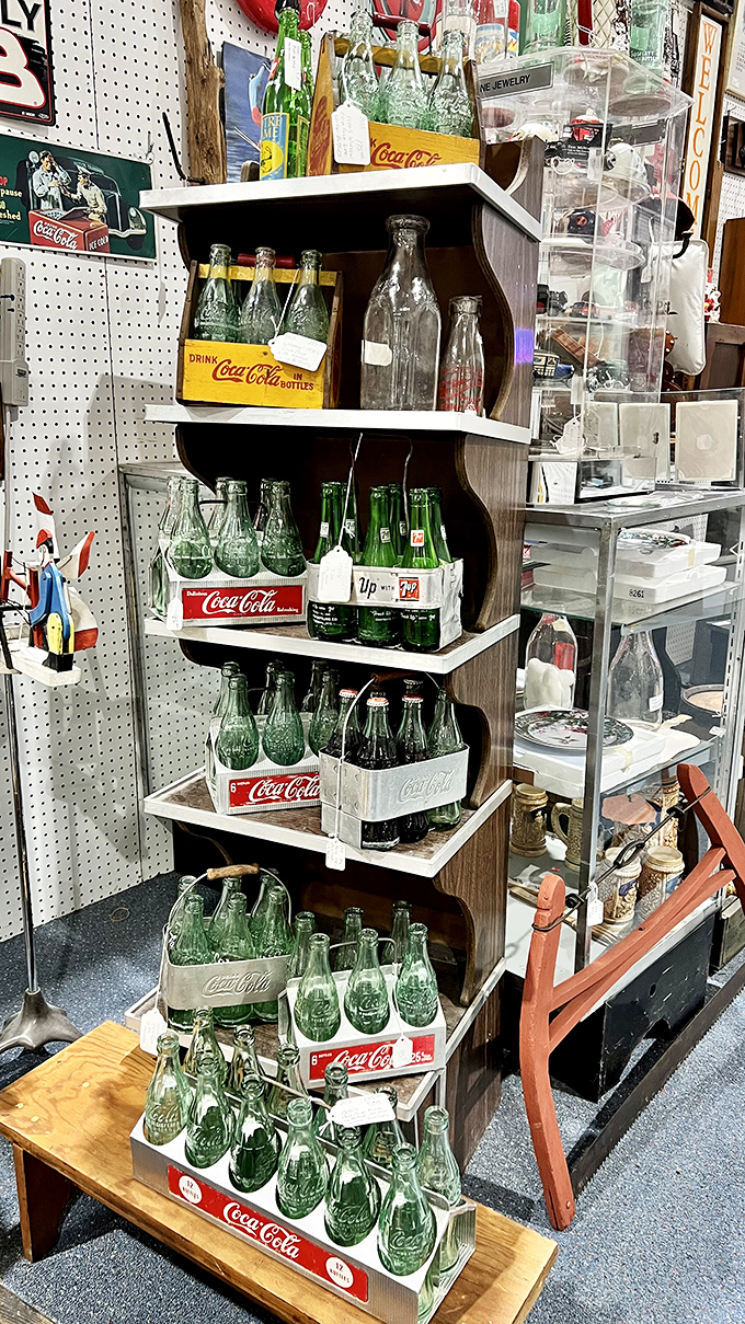 The real thing, vintage edition! These Coca-Cola bottles aren't just vessels for fizzy drinks; they're liquid history in glass form.