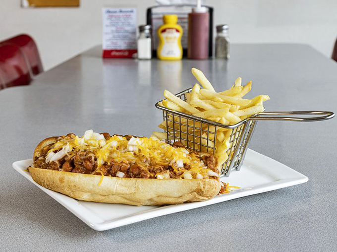 Hot diggity dog! This Coney Island Hot Dog is bringing a taste of Coney Island to the Wild West, no boardwalk required.