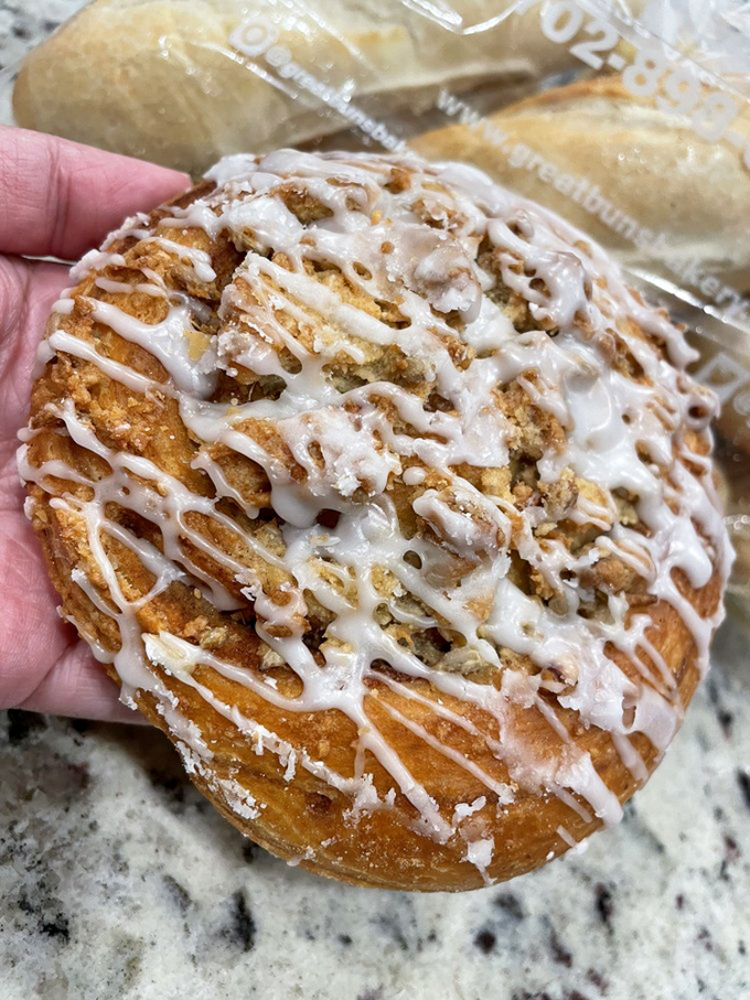 Danish crunch: where flaky meets crunchy in a dance of deliciousness. It's the pastry equivalent of a crisp high-five for your taste buds.