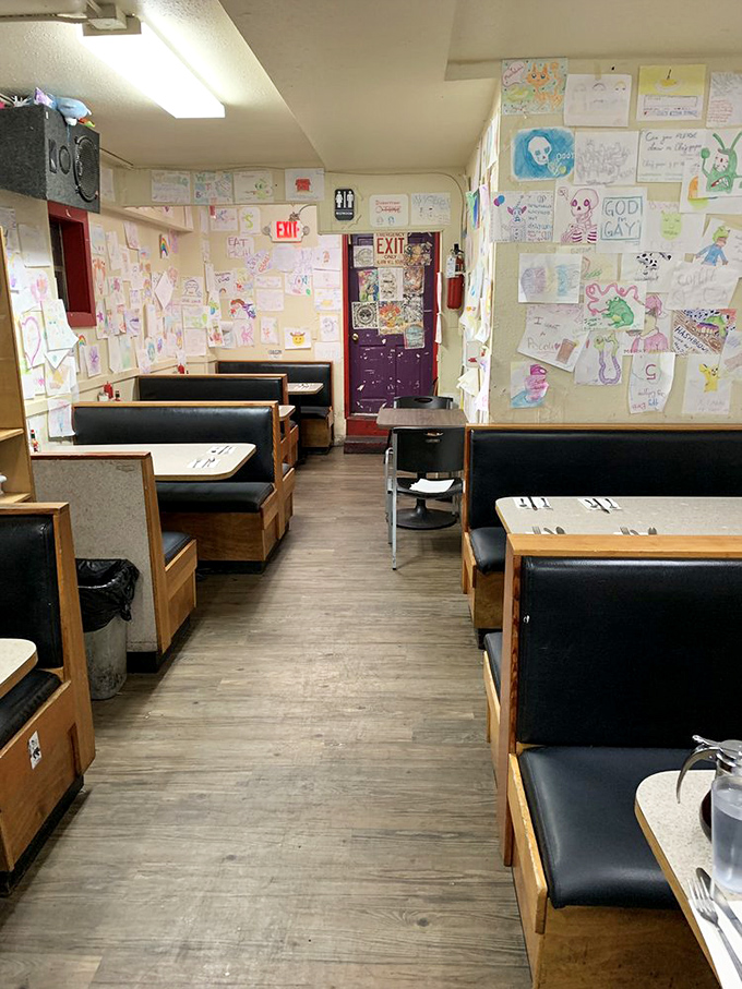 Welcome to the Beth's dining room, where every booth is a front-row seat to the breakfast show.