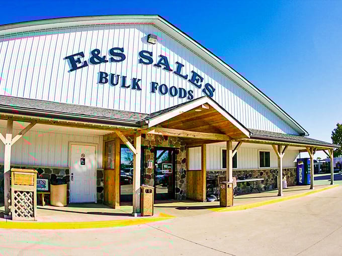 E&S Sales: the bulk food paradise where your eyes are always bigger than your pantry. Prepare for a shopping cart adventure of epic proportions!