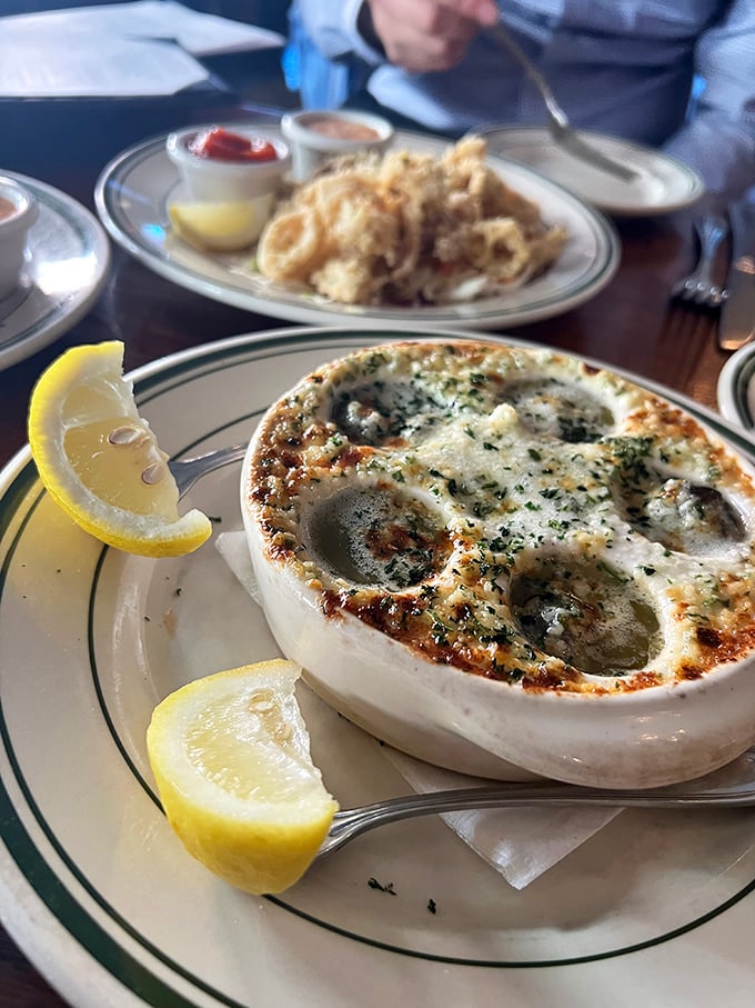 Escargot or snail mail? Either way, this buttery delight is worth writing home about.