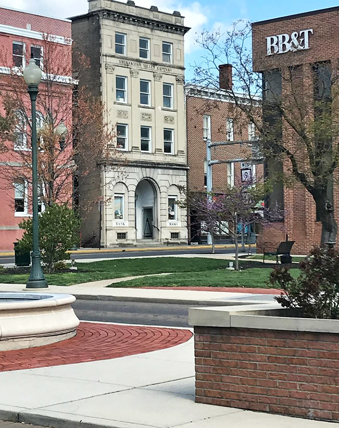 A fortress of knowledge in the heart of town! This stately building now guards stories instead of gold, proving that true wealth lies in words.