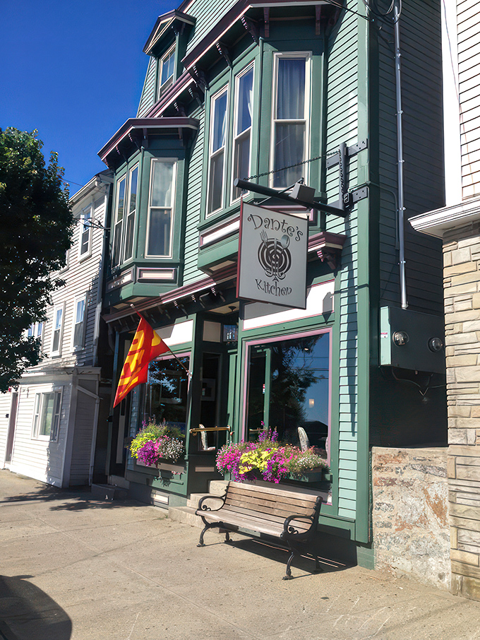 The exterior view: a slice of small-town charm with big-city flavors. It's not just a restaurant; it's a landmark of deliciousness.