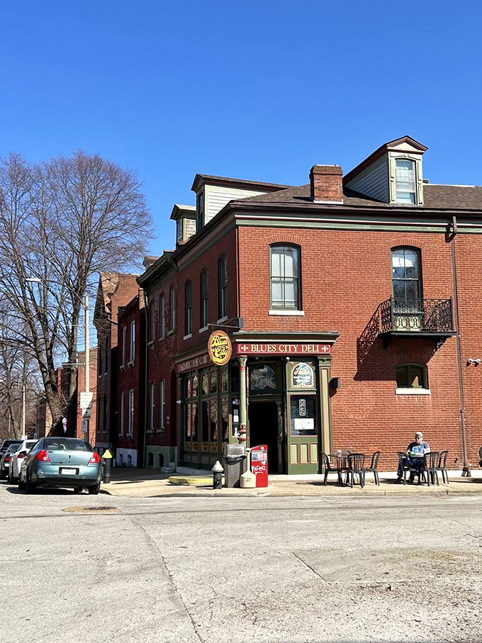 Corner building, cornerstone establishment: Blues City Deli anchors its neighborhood with the gravitational pull only extraordinary food can generate.