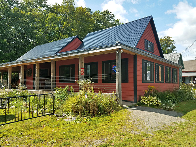 A summer day's dream: this exterior shot promises good times and great flavors just beyond that inviting porch.