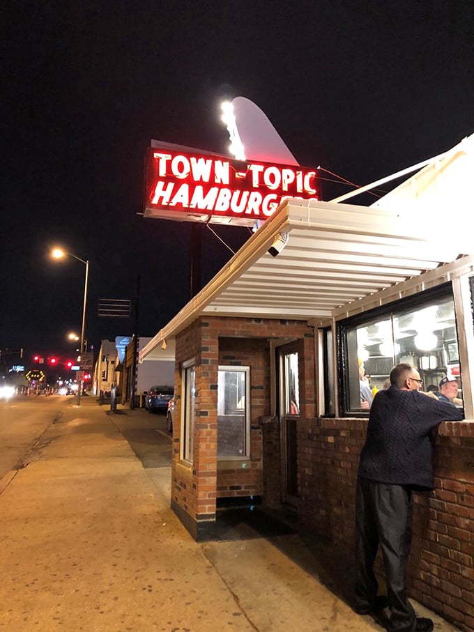 Night owls rejoice! Town Topic keeps the grill sizzling 24/7, because hunger doesn't punch a time clock.