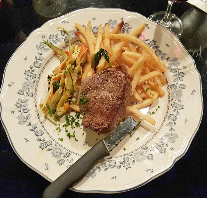Filet mignon that's more tender than a love song. Paired with fries, because even fancy meals need comfort food.