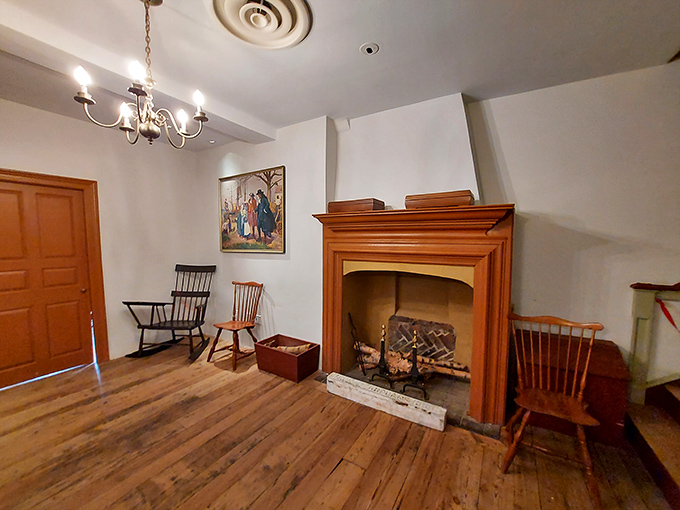 Gather 'round the hearth of history: This cozy corner has witnessed more fireside chats than FDR himself. Pull up a chair and warm yourself with tales of yesteryear.