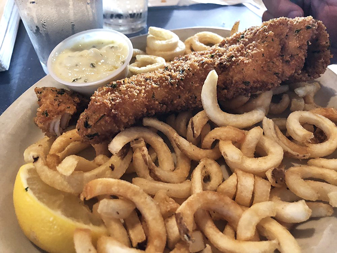 Fish and chips: the ultimate comfort food gets a gourmet makeover. Crispy, flaky, and ready to make your taste buds do a happy dance.