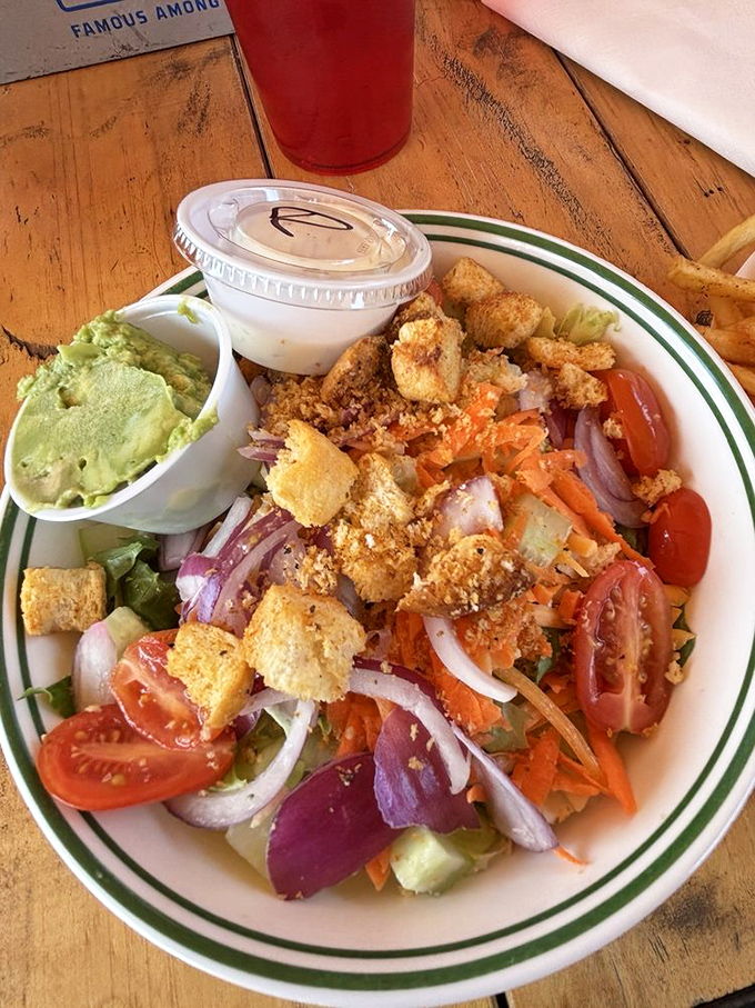 Who says you can't be healthy at a diner? This Garden House Salad is fresher than a new country star at the Grand Ole Opry.
