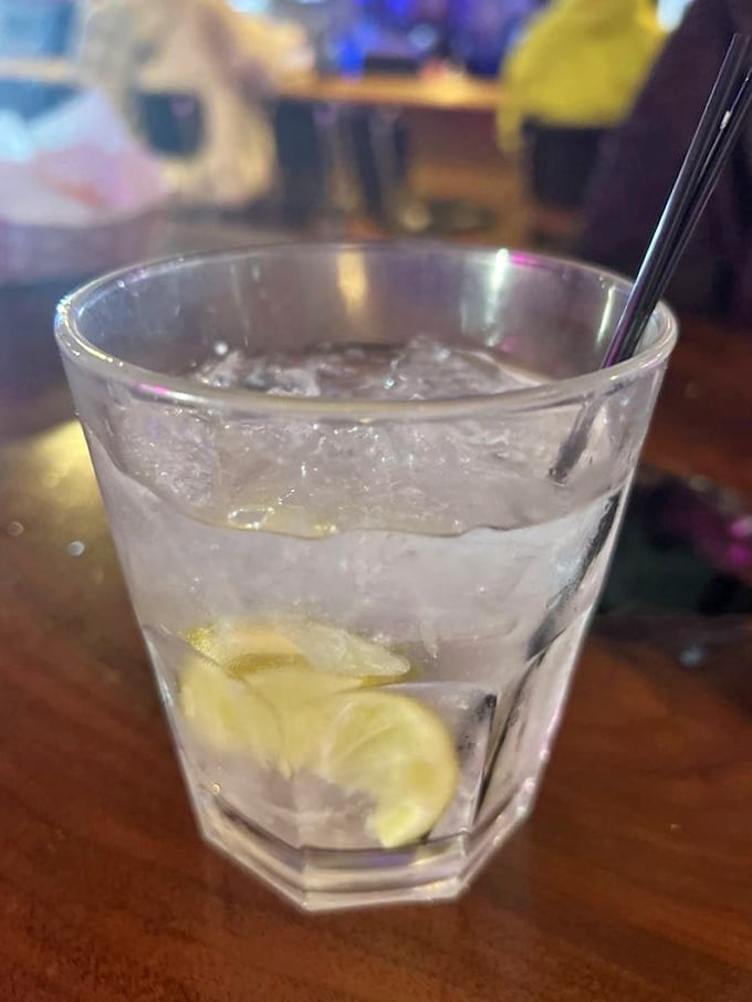 A gin and soda with lime: The refreshing sidekick to your wing adventure. Cleansing the palate, one sip at a time.