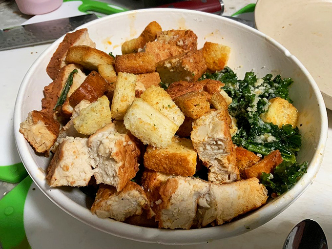 Kale yeah! This bowl proves that even the healthiest greens can party with the best of them when dressed right.