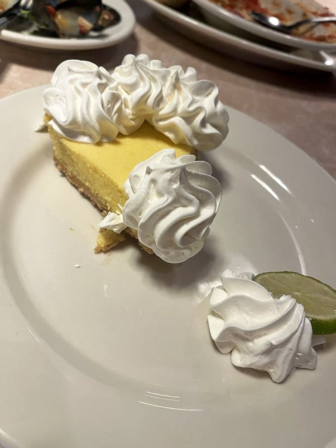 A slice of Key Lime heaven. This pie is so good, it might just make you pack your bags and move to the Florida Keys.