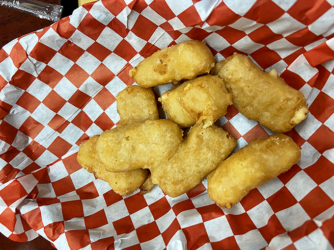 Mac and cheese bites: Because sometimes you need your comfort food in bite-sized, crispy-coated form. Childhood nostalgia, upgraded!