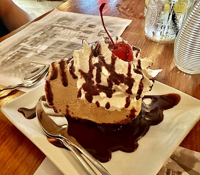 The Everest of desserts! This mud pie is a mountain of chocolatey goodness that'll have you planting your flag at the summit.